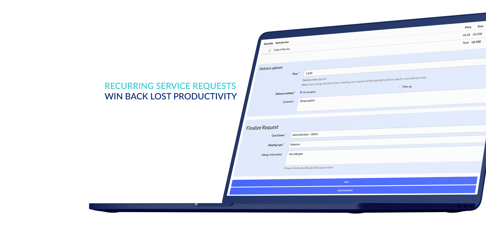 Better management of recurring service requests